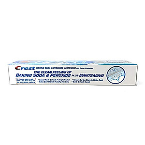 Crest Baking Soda Peroxide Whitening Tartar Toothpaste, 2.9 Oz, Fresh Mint, Pack of 4