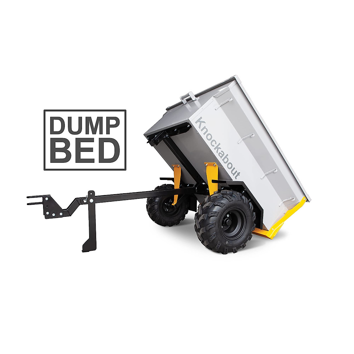 Zimmerman Knockabout Offroad ATV UTV Trailer 1,200 Pound Load Capacity, 18 Inch Wheels, 18 Cubic Feet, Dump Bed