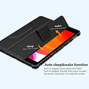 Nillkin Camera Protection iPad Case for iPad 8th & 7th Gen (10.2" Display - 2020 & 2019 Version) (Black)