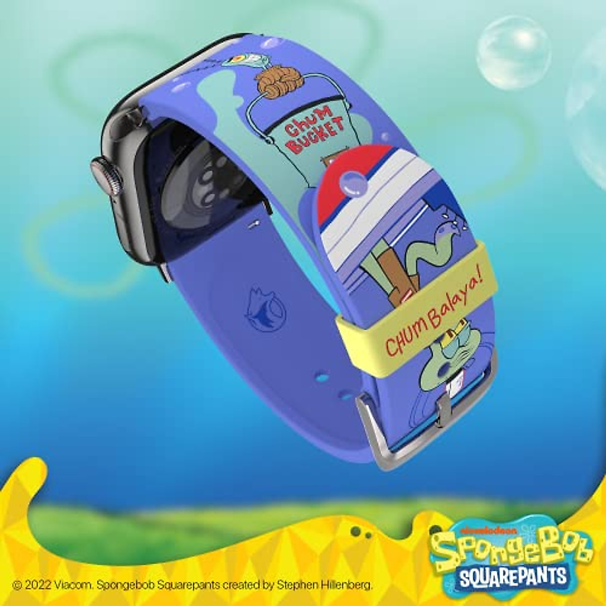 SpongeBob - Krusty Krab Smartwatch Band - Officially Licensed, Compatible with Every Size & Series of Apple Watch (watch not included)