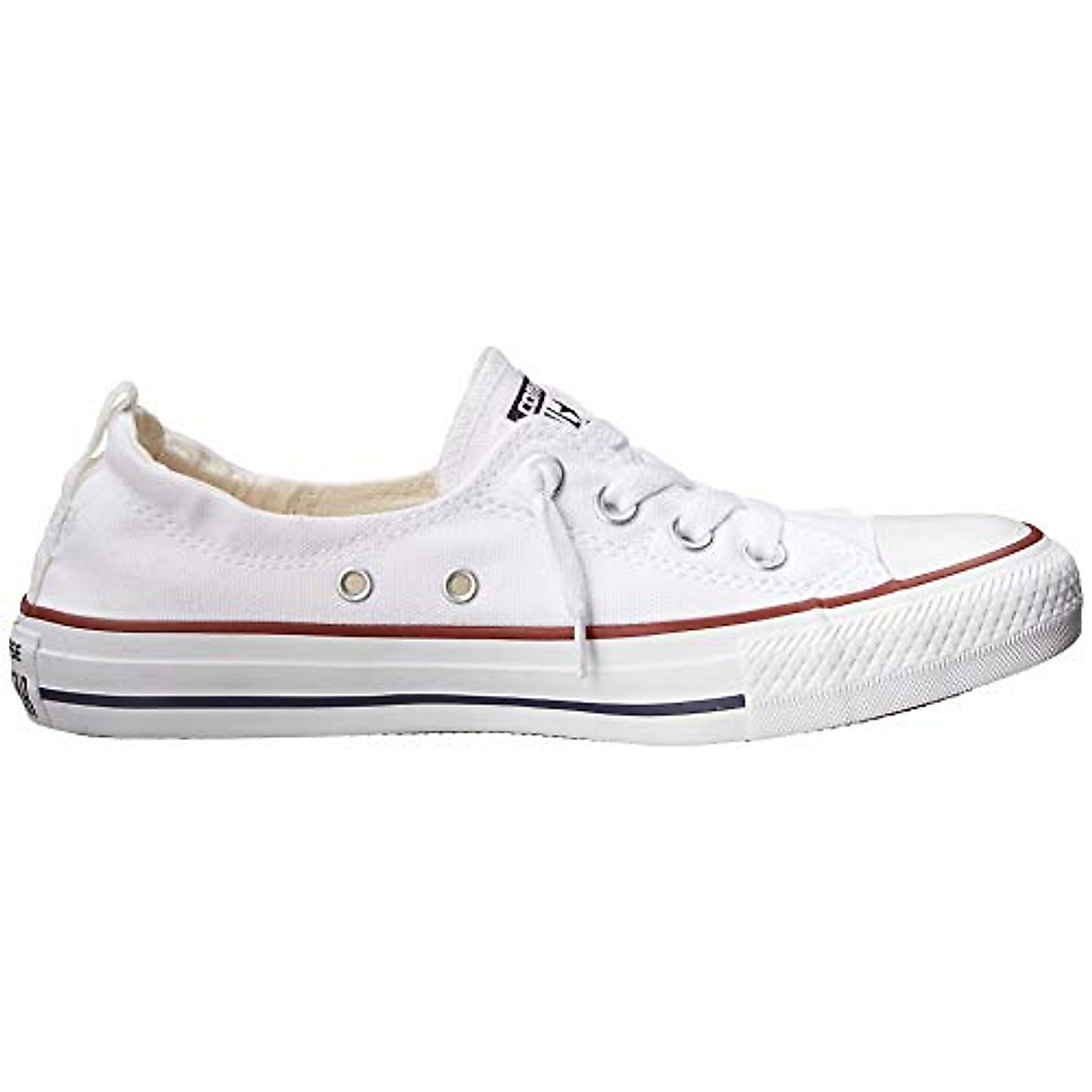 Converse Women's Shoreline Slip on Sneaker, Optical White, 8.5