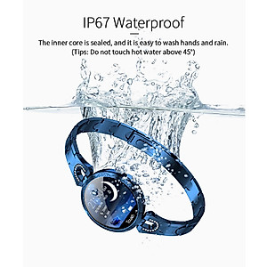 Smart Watches for Women Android Phone for Samsung IOS iPhone, IP67 Waterproof Smartwatches w/Blood Pressure Monitor, Bluetooth Activity Fitness Tracker Wristband Pedometer for Sleep, Silver