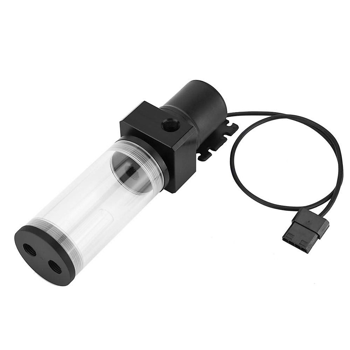 19W 12v CPU Water Cooling Pumpe Reservoir DIY Combo, 800L/H , G 1/4" Thread Port, PC Cpu Water Cooling System Heat Exchanger Tool, Transparent Acrylic Material, Easy Install(110mm)