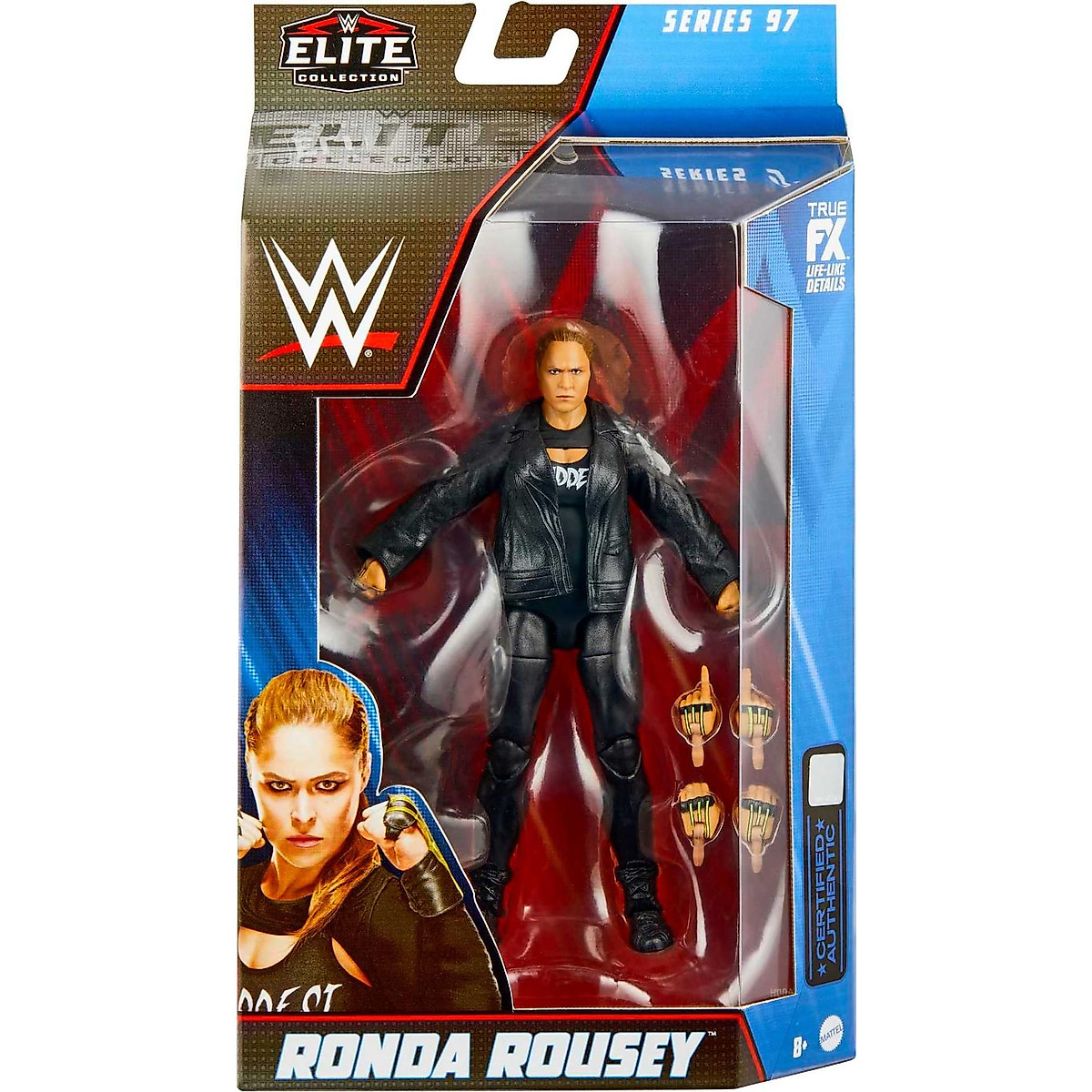 Mattel WWE Ronda Rousey Elite Collection Action Figure, Deluxe Articulation & Life-like Detail with Iconic Accessories, 6-inch