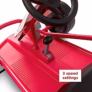 Radio Flyer Ultimate Go-Kart, 24 Volt Outdoor Ride On Toy, Pink Go Kart for Kids Ages 3-8, Large