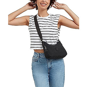 Kipling Women's Ayda Black Noir Crossbody Bag