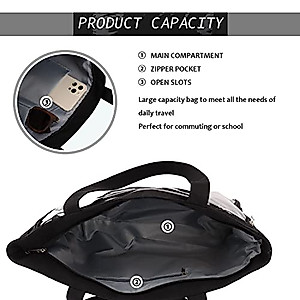 KUANG! Clear Candy Canvas Handbag Ita Tote Bag Lolita Shoulder Bag Handbag DIY Anime Cosplay School Bag