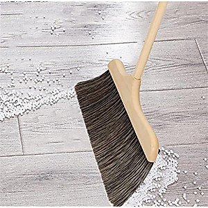LYSLDH Sweeping Broom, Pig Bristles, Broom and Dustpan Set, Household Broom Combination, Soft Hair Sweeping Hair