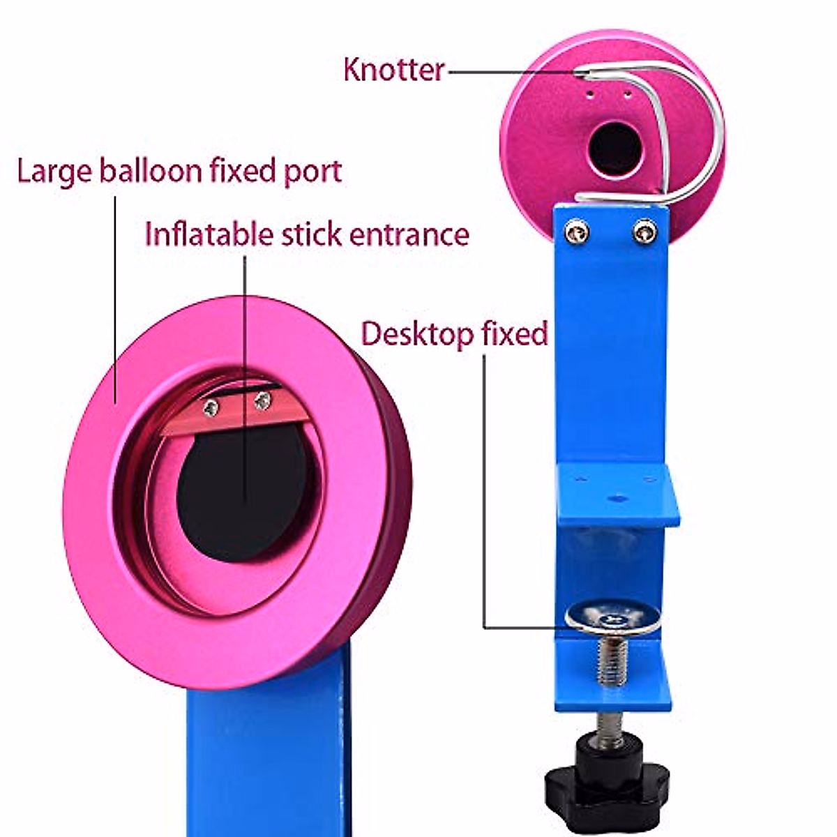 Balloon Stuffing Tool With Knotting Function Balloon Stuffing Machine Kit Balloon Filling Tool for Birthday Wedding Party Art Balloons Decoration Supply