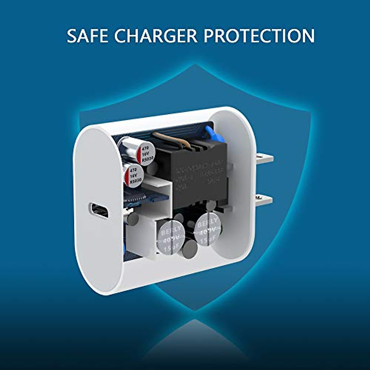 USB C Charger, Yootech 20W USB C Wall Charger Block Compatible with iPhone 14/14 Plus/14 Pro Max/13/13 Mini/13 Pro Max/12 Series/11/MagSafe,Galaxy S21/S20,Pixel 4/3,iPad Pro,AirPods Pro and More