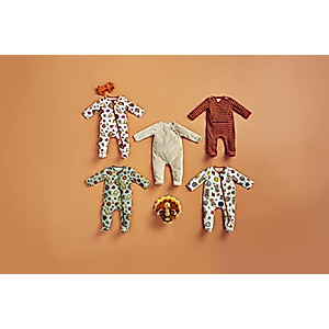 Mud Pie Girls' Thanksgiving Turkey Sleeper and Headband Set, Pink, 3 Months/6 Months