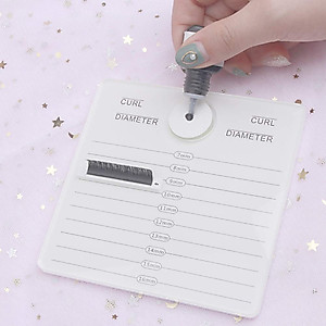 HERSQUEEN 2-in-1 Eyelash Extensions Adhesive Glue Pallet Holder With Jade Stone Acrylic Lash Tile Hand Plate Lash Pallet White Lash Tray Holder Display