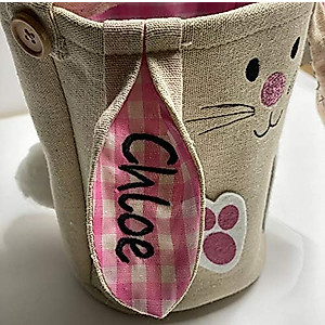 Monogrammed - Personalized - Easter Bunny Basket - Gift for Boy Girl