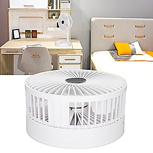 Heayzoki Portable Folding Fan 3 Speed Adjustable Foldable Desk Fan with Rechargeable Battery Oscillating Fan for Home Kitchen Outdoor Camping