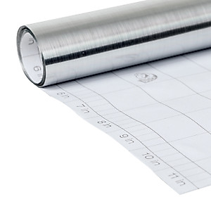 Duck Brand Deco Adhesive Laminate - Sliver Metal, 12 in. x 10 ft.