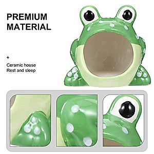 Ceramic Small Pet Hideout Ceramic Hamster House hamster hideouts hamster bed gerbil house Cool Bed: Small Chinchilla Hut Hideout