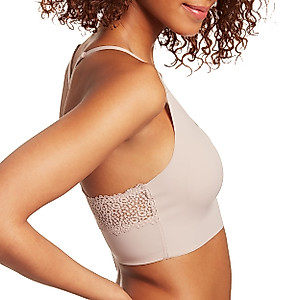 Maidenform womens Pure Comfort V-neck Pullover Lace Back Dm7679 Bra, Evening Blush, Small US