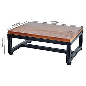 Metal Step Stool, Large One Step Stool by ECROCY - Holds Up to 400 LBS- Caramel(Need Assemble)