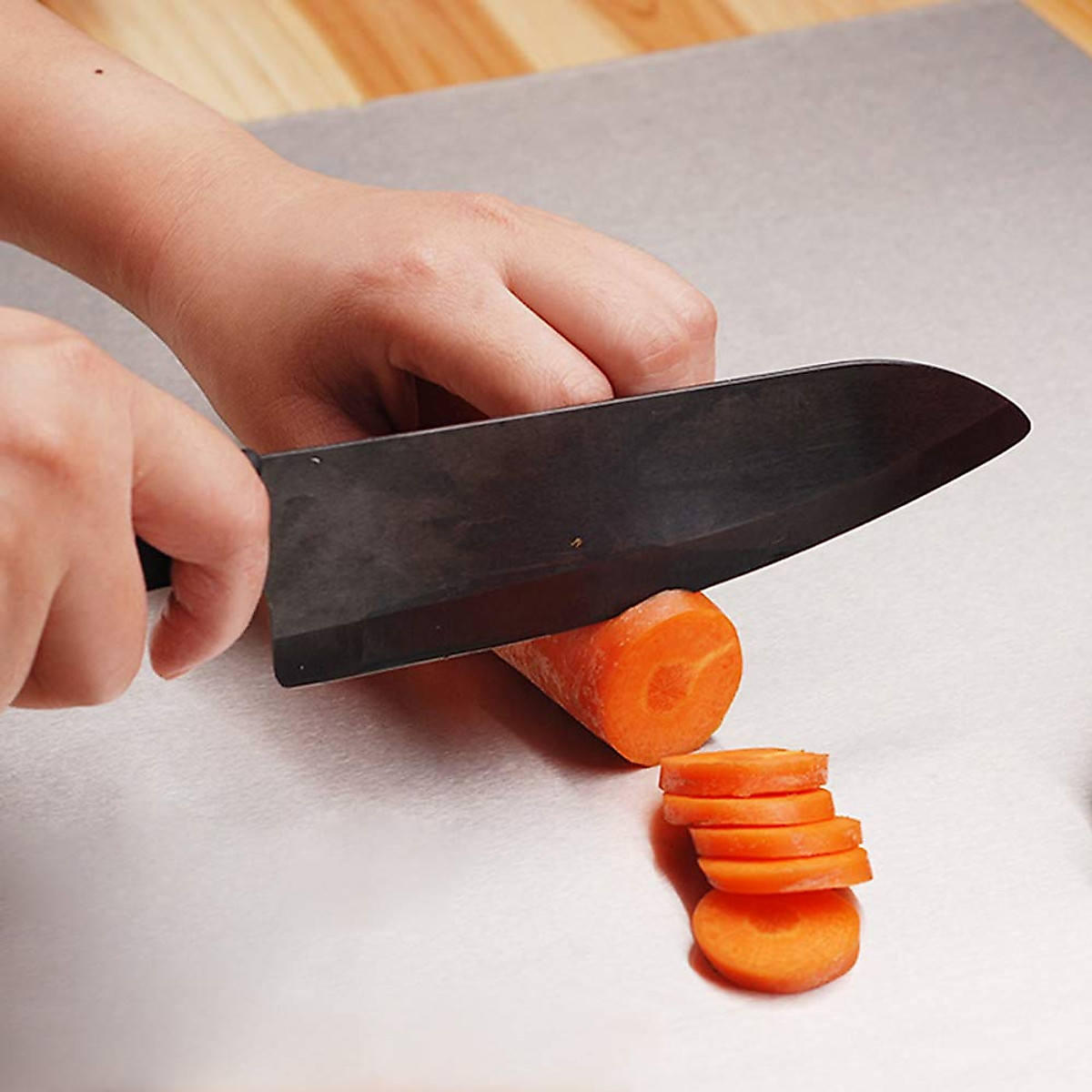 LandHope Large Cutting Board 304 Stainless Steel Cutting Board Metal Baking Mat Non Stick Thick Board Cutting Fruit Vegetable Meat Kneading Rolling Bread Pizza Biscuits Dough Sturdy Kitchen