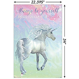 Trends International Unicorn On Pastels Wall Poster, 22.375" x 34", Unframed Version