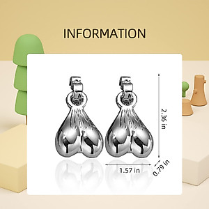 Set of 2 Shoe Charms for Girls/Boys, Distinctive Funny Shoe Accessories，Shoe Nuts Shoe Balls，Noticeable Shoe Clips (Silver)