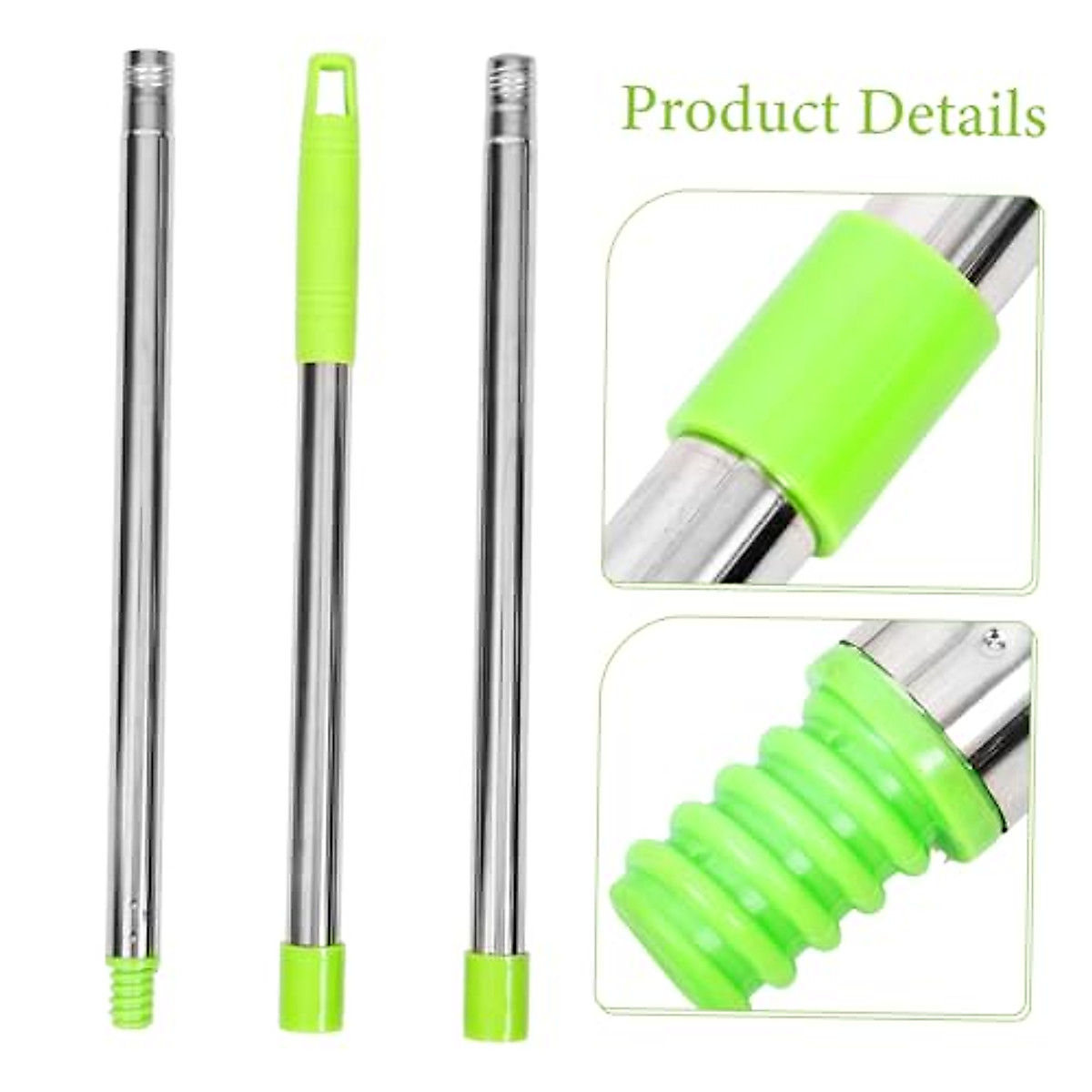 Ipetboom 5 Sets Mop Stick Mop Accessory Rod Mop Replace Handle Broom Holder Wall Mount Mop or Broom Handle Broom Rods para Dust Mop Commercial Mop Rod Replacement Fiberglass Broom Plastic