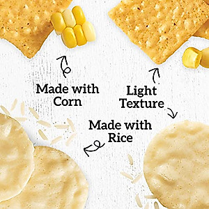 Good Thins Rice & Corn Snacks Gluten Free Crackers Variety Pack, 4 Boxes