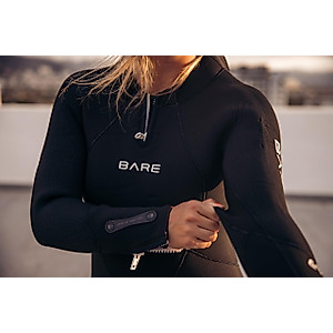 BARE 7MM Evoke Women's Wetsuit | Warmest Women's Wetsuit Within BARE Lineup | Full Stretch Neoprene Combined with a Unique Graphene Omnired Fabric | Comfortable | Great for Scuba Diving | Aqua 14