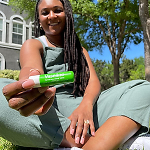 Vaseline Lip Therapy Variety 4-Pack – Cocoa Butter + Aloe Vera Moisturizing Lip Balm with Vitamin E, 0.16 Oz Ea