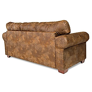 American Furniture Classics Model Buckskin sofa, Pinto Brown
