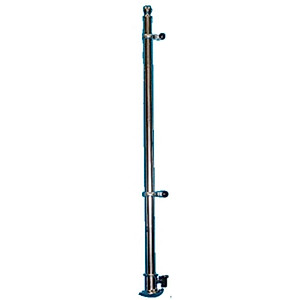 Taylor Made Stainless Steel Flag Pole Kit 36" – Made from T304 stainless steel – Adjustable clips for a taut fit – Easy installation to boat gunwale – Mounting base and hardware included – 2020109080