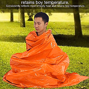 Emergency Sleeping Bag Bivy Sack Lightweight Thermal Waterproof Wear Resistant and Highly Reflective, All Weather Energency Bag for Camping Hiking Outdoor Survive