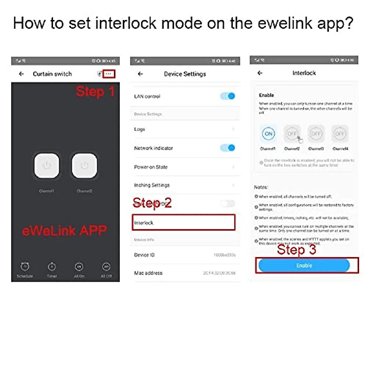 MHCOZY 2CH WiFi RF Wireless Switch Relay,Inching Self-Locking Interlock Mode,Ewelink App Remote for Access Control Smart Garage Door,Compatible with Alexa Goolge Home (5-32V)