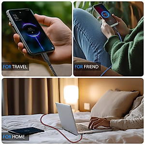 3-Pack 6FT Micro USB Cable Android Charger Cord,Long Braided Fast Micro-USB Charging Cable Compatible with Fire Tablet, Kindle,Samsung Galaxy S7 S6 J7 Tab A E 4,PS4 Xbox LG K40 K20 Moto E4 E5 E6 Phone