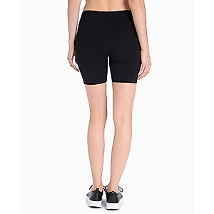 Danskin Women's Essentials Seven Inch Bike Short, Black, Large