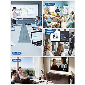 4K Ultra HD Wireless HDMI Transmitter and Receiver 4K, Support 4K@60Hz 2.4/5GHz HD Extender Converter Adapter Plug and Play Streaming Video/Audio from PC/Laptop/Smartphone to HDTV/Projector