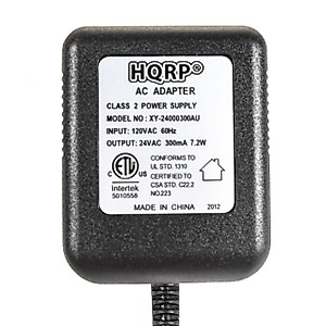 HQRP 24V AC Adapter Transformer Works with All Versions of Ring Doorbell, Nest Ecobee Sensi Honeywell Thermostat C-Wire, 25ft Cable