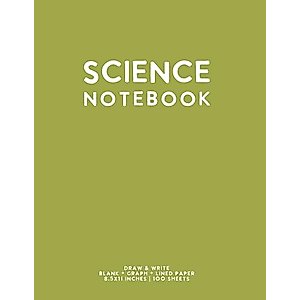 Science Notebook: Light Green Draw & Write by schoolnest