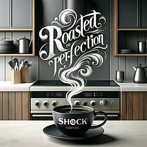 Shock Coffee Espresso 9.5 - Single Serve Cups, Robust Flavor with a Smooth Finish, Fresh Look Bolder Taste