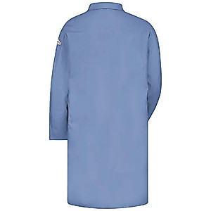 Bulwark FR-KEL2LB RG Men's FR Lab Coat, Light Blue, Small