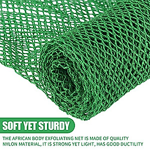 6 Pieces African Bathing Sponge Bath Sponge Exfoliating Shower Body Scrubber Back Skin Smoother for Women Men Body Beauty or Stocking Stuffer (Brown, Green, Orange, Purple, Red, Yellow)