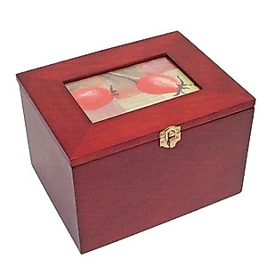 Cherry Wood Postcard Box