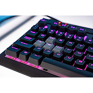 Mechanical Keyboard keycaps WASD keycaps Direction Keys Non-Slip Texture Design keycaps Professional Gaming keycaps (red)