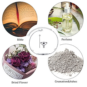 TUGHRA Urn Bracelet Cremation Jewelry for Ashes for Women 925 Sterling Silver Memorial Bracelet for Human Ashes Of Loved Ones Jewelry Gifts Sympathy Gift for Loss Loved One