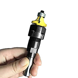 Wolfride 1/2-Inch Shank Router Bit Collet Extension, Adapter for 1/2-inch Shank Bits
