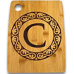 Custom Catch Personalized Cutting Board - Custom Bamboo Gift - Letter C