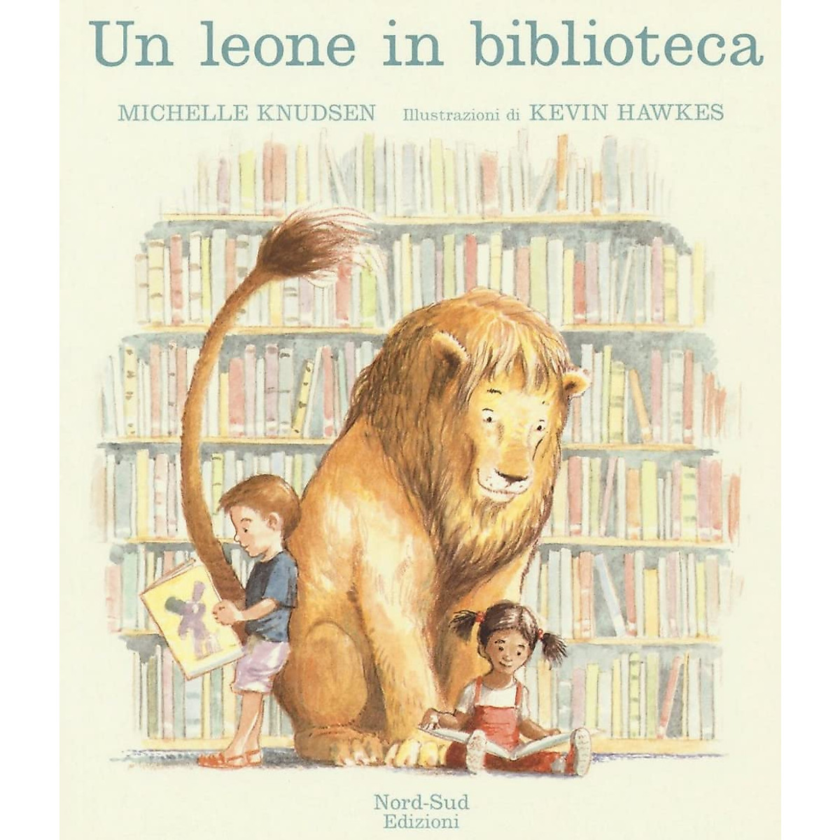 Un leone in biblioteca