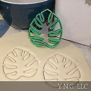 MONSTERA LEAF TROPICAL FLOWERING PLANT OUTLINE COOKIE CUTTER MADE IN USA PR2158