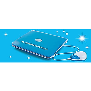 Tech Kidz My Exploration Toy Laptop Educational Learning Computer, 80 Challenging Learning Games and Activities, LCD Screen, Keyboard and Mouse Included (Blue), Ages 5+