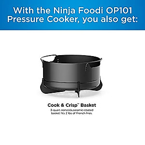 Ninja Foodi 7-in-1 Pressure, Slow Cooker, Air Fryer and More, with 5-Quart Capacity and 15 Recipe Book Inspiration Guide, and a High Gloss Finish